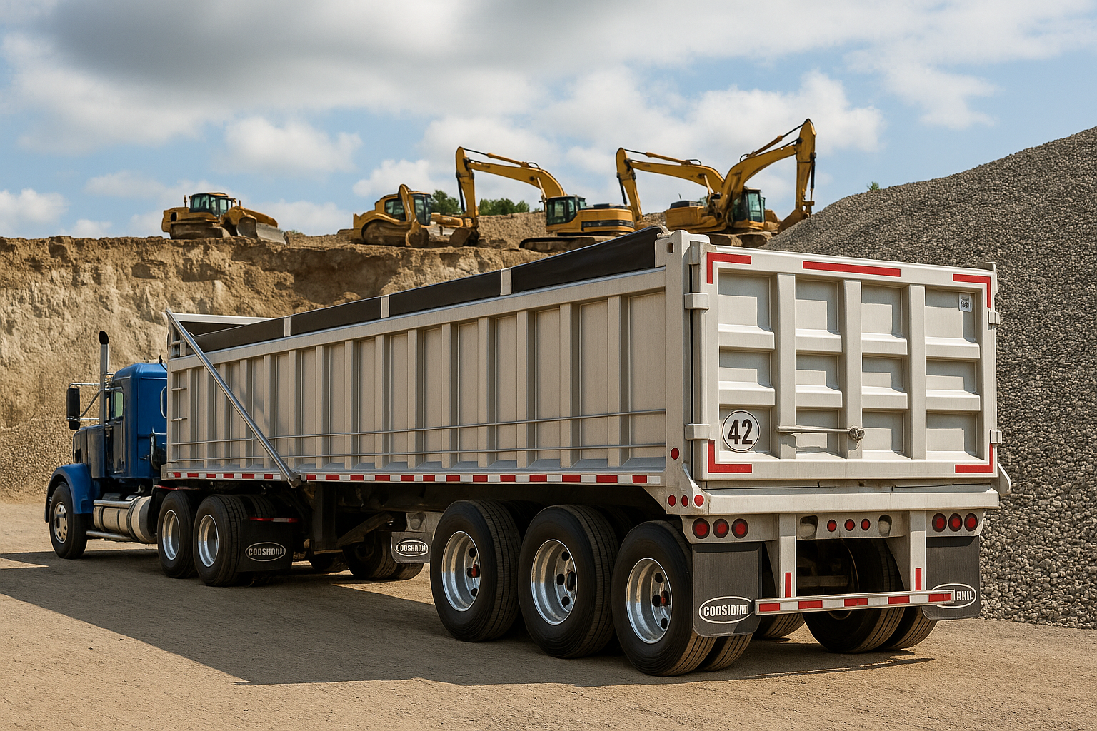 Trailer 42 Feet (Dump Trailer) - royaltransportindonesia.com